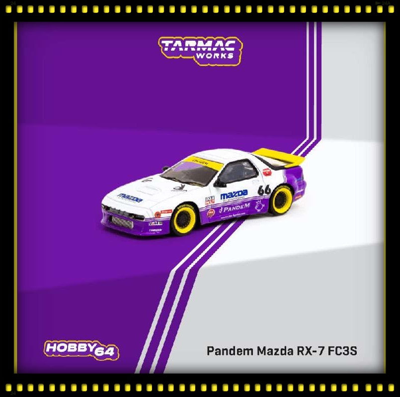 Mazda RX7 FC3S Pandem White/Purple TARMAC WORKS 1:64 – Exclusive-Hobbyshop